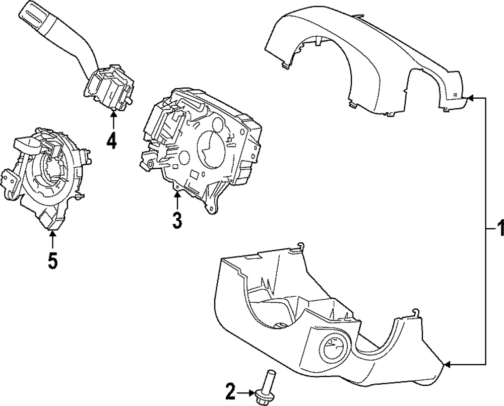 2024 Ford F-150 Lightning Column Housing RL3Z-3F791-CA | OEM Parts Online