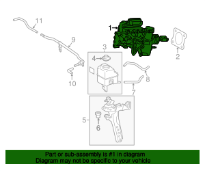 2013-2016 Lexus ES300h Brake Booster 47050-33100 | OEM Parts Online