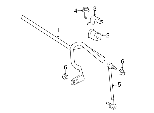 48811-06251 - Stabilizer Bar - 2012-2018 Toyota | OEM Genuine Toyota Parts