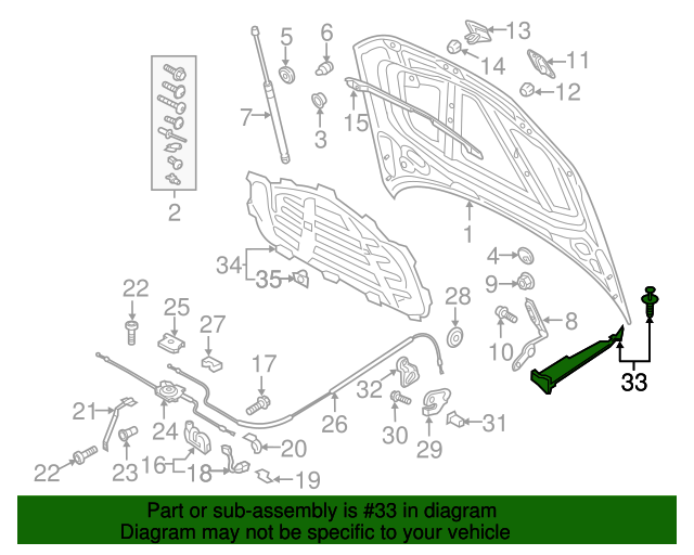 2015-2020 Audi Side Seal 8V0-821-169-E | Audi USA Parts
