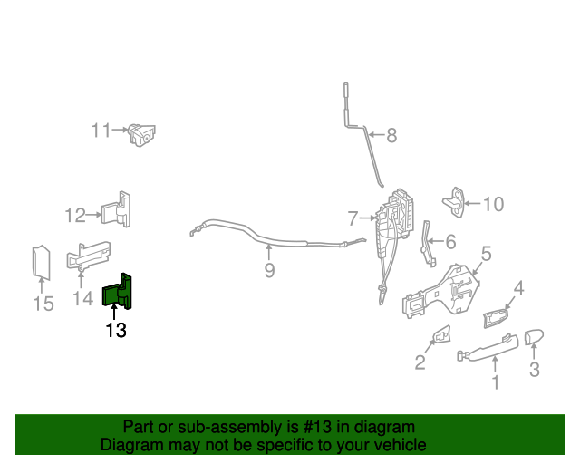 906-720-03-37 - Lower Hinge 2010-2018 Mercedes-Benz | Mercedes-Benz USA ...