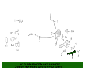 906-760-00-70 - Handle, Outside 2010-2018 Mercedes-Benz | Mercedes-Benz ...