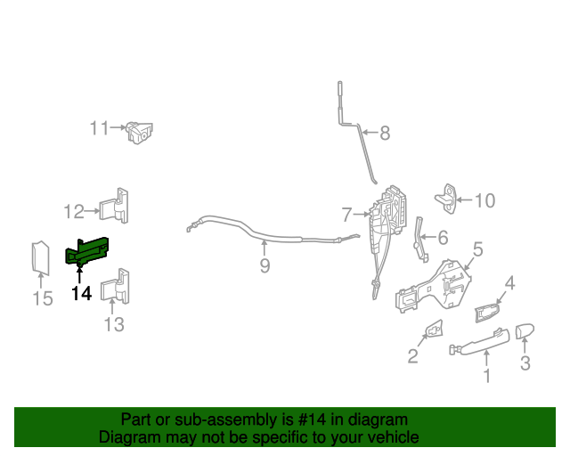 906-720-05-16 - Door Check 2010-2018 Mercedes-Benz | Mercedes-Benz USA ...