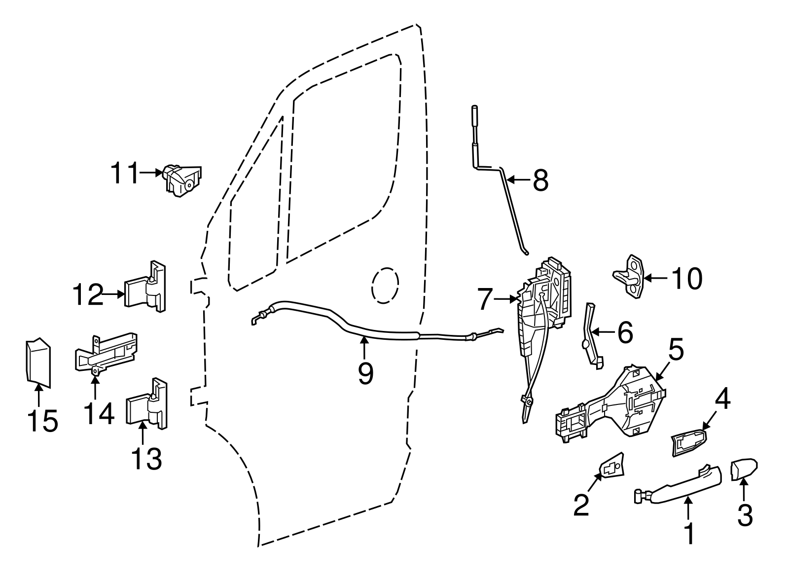 906-720-05-16 - Door Check - 2010-2018 Mercedes-Benz | Buy Mercedes ...