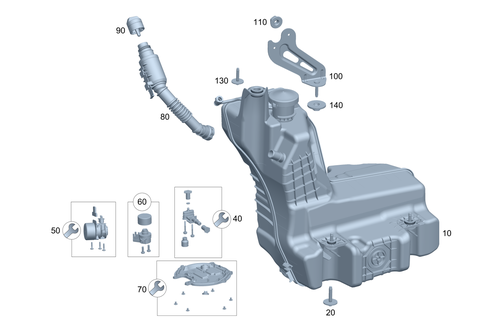 AdBlueÄ‚Â‚Ä¹Ë Container and Lines for 2024 Mercedes-Benz CLE 300 ...