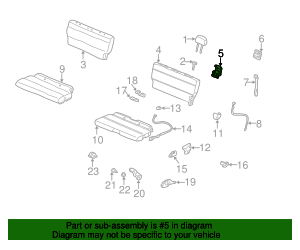 82243-S0X-A01ZA - Recline Handle 1999-2004 Honda Odyssey | Honda Parts ...