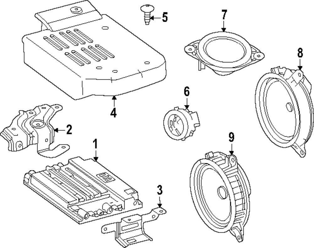 86150-K0010 - 2023-2024 Toyota - Front Dr Speaker | Toyota Parts Delivered