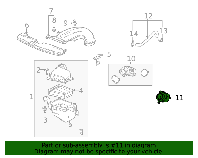 2020-2024 GM Air Cleaner Outlet Rear Duct 42483356 | OEM Parts Online