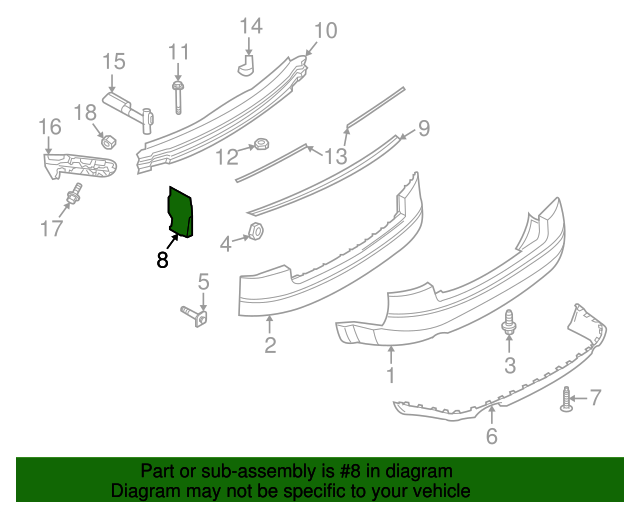 8E0-898-193 - Mount Kit 2002-2009 Audi | Audi OEM Parts