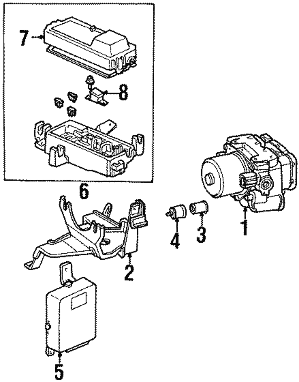 1998-1999 Isuzu Oasis Modulator 5862069460 | Isuzu Parts Center