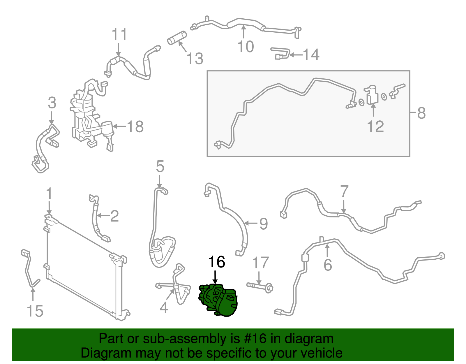 2017-2022 Toyota Prius Prime Compressor 88370-47122 | Toyota Parts Center