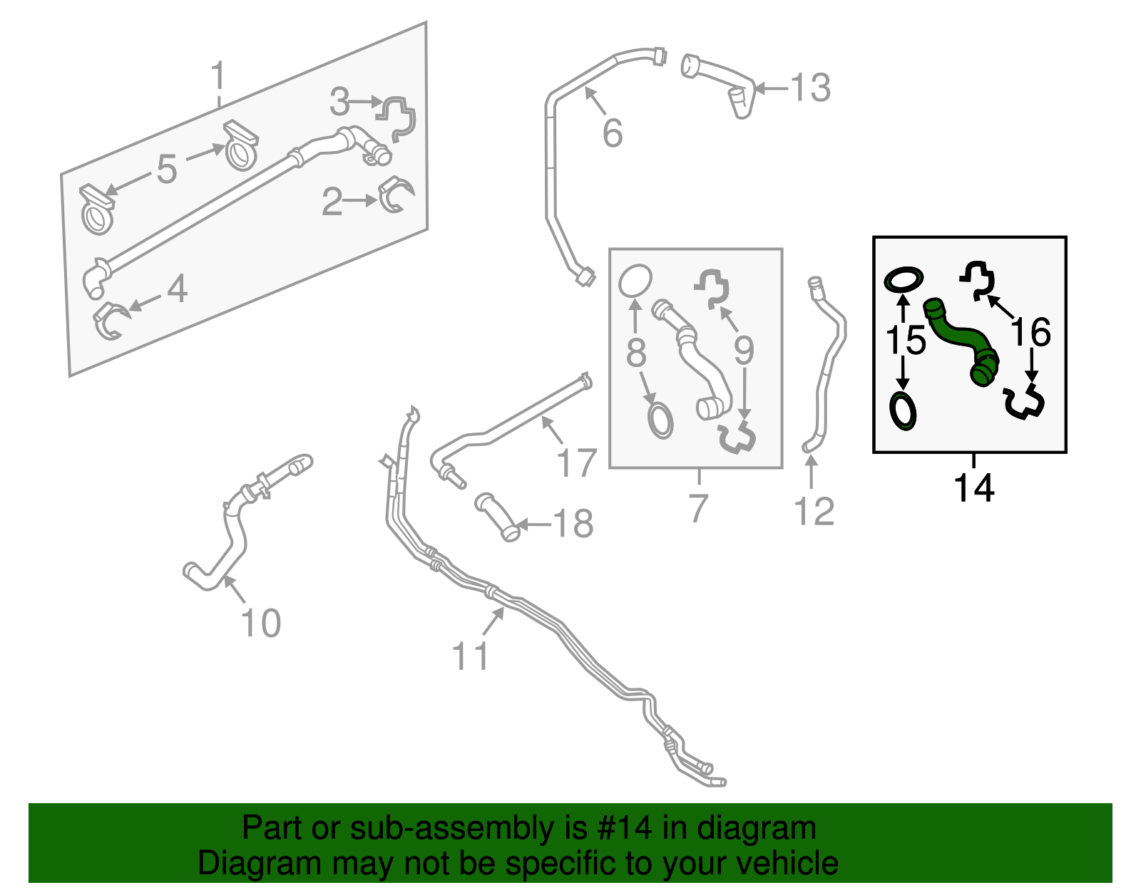 BC3Z-8C289-A - 2011-2016 Ford - Hose | My Ford Parts
