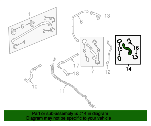 2011-2016 Ford Hose BC3Z-8C289-A | OEM Parts Online
