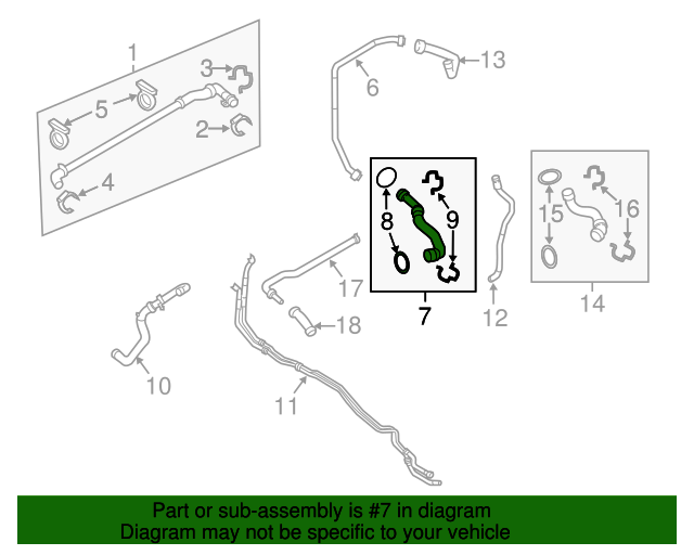 BC3Z-8A365-A 2011-2016 Ford Upper Hose | Fairway Ford Parts