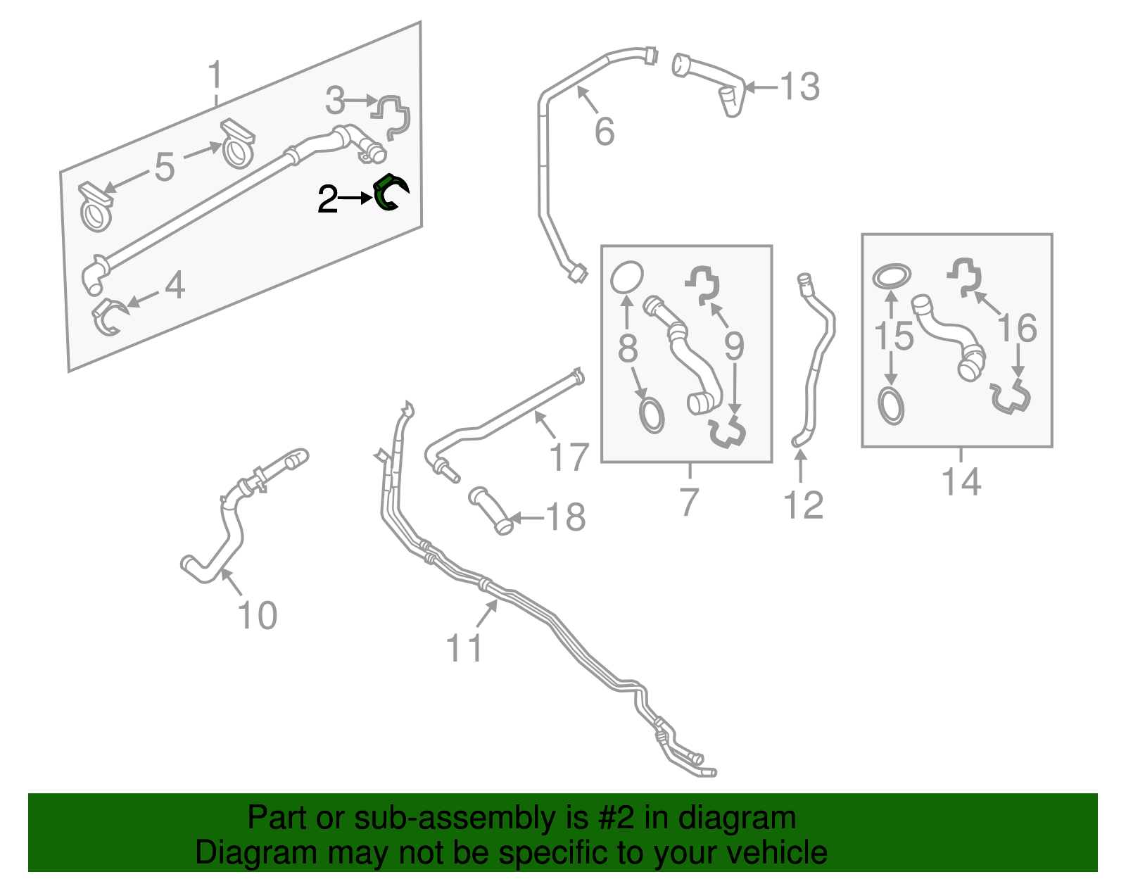 2011-2016 Ford Motorcraft™ Radiator Coolant Hose Seal RTS-1072 | OEM ...