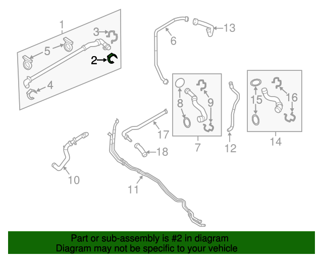 BC3Z-8590-E - Connector Hose Seal 2011-2016 Ford | Group 1 Auto Parts
