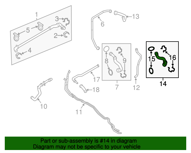 2011-2016 Ford Hose BC3Z-8C289-A | Village Ford