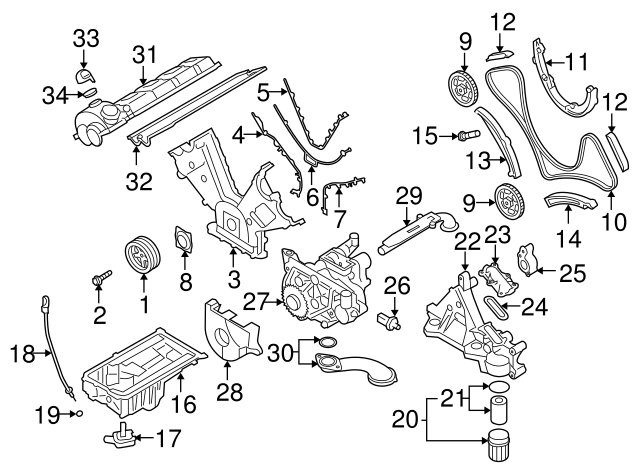 2003-2006 Porsche Cayenne Timing Cover Gasket 948-101-127-04 | OEM ...