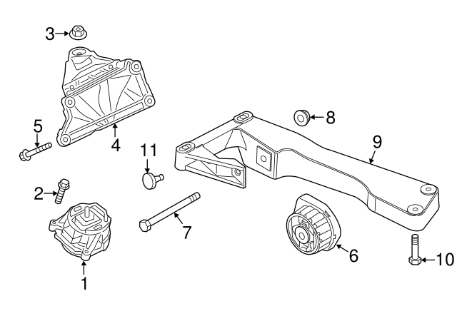 22-11-6-784-832 - Mount Bracket - 2011-2018 BMW | BMWPartsHub
