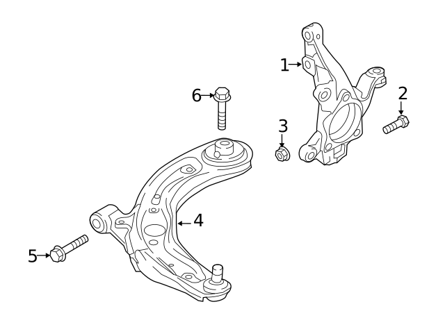2016-2020 Toyota Lower Control Arm Front Bolt 90118-WB552 | LaGrange Toyota