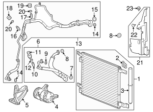 2012-2016 GM Air Conditioning Compressor 19419921 GM | GMPartsDirect.com