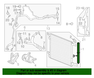 2010-2016 Cadillac SRX Air Conditioning Receiver Drier 22973656 GM ...
