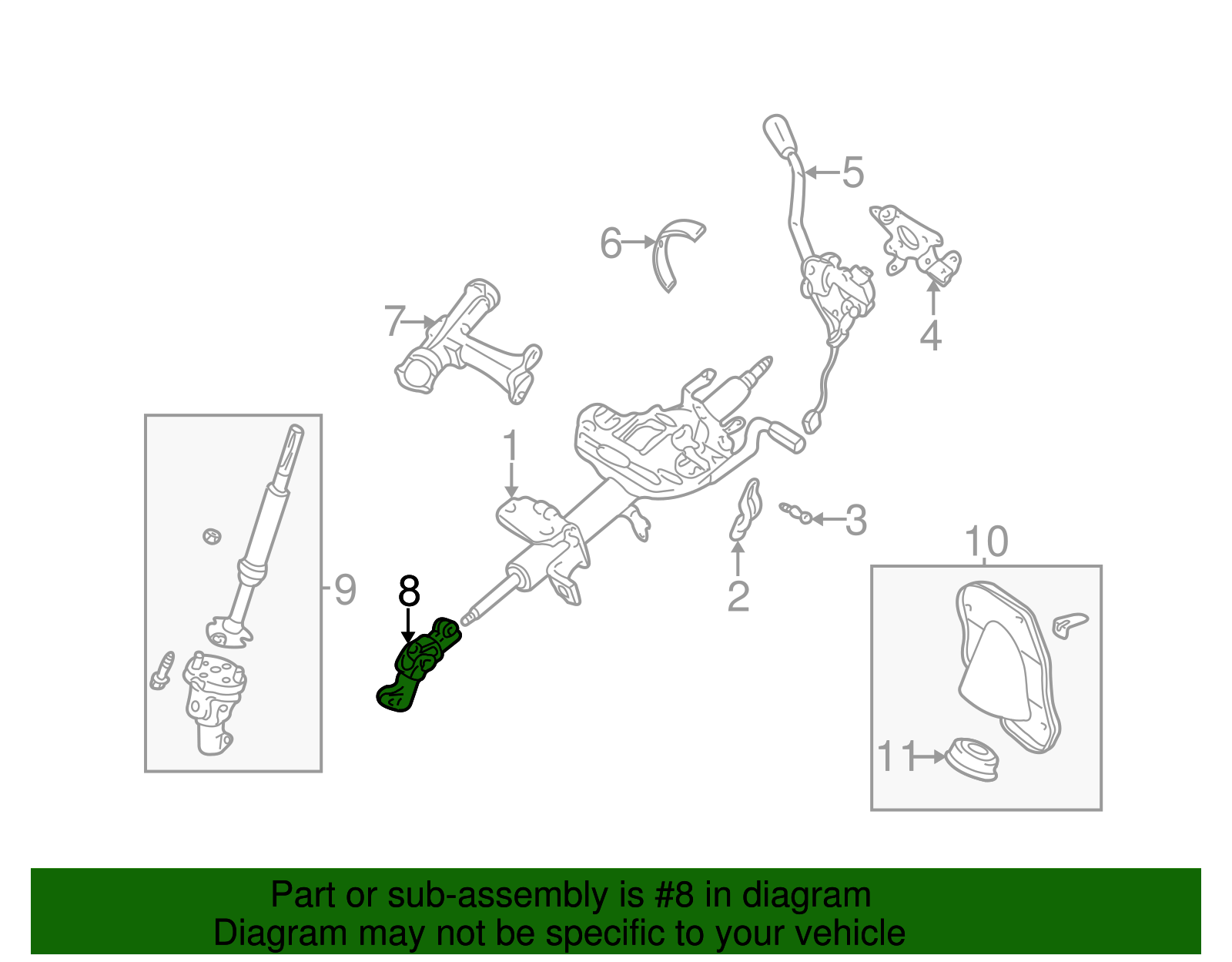 1998-2001 Toyota Tacoma Steering Shaft Universal Joint 45209-35110 ...
