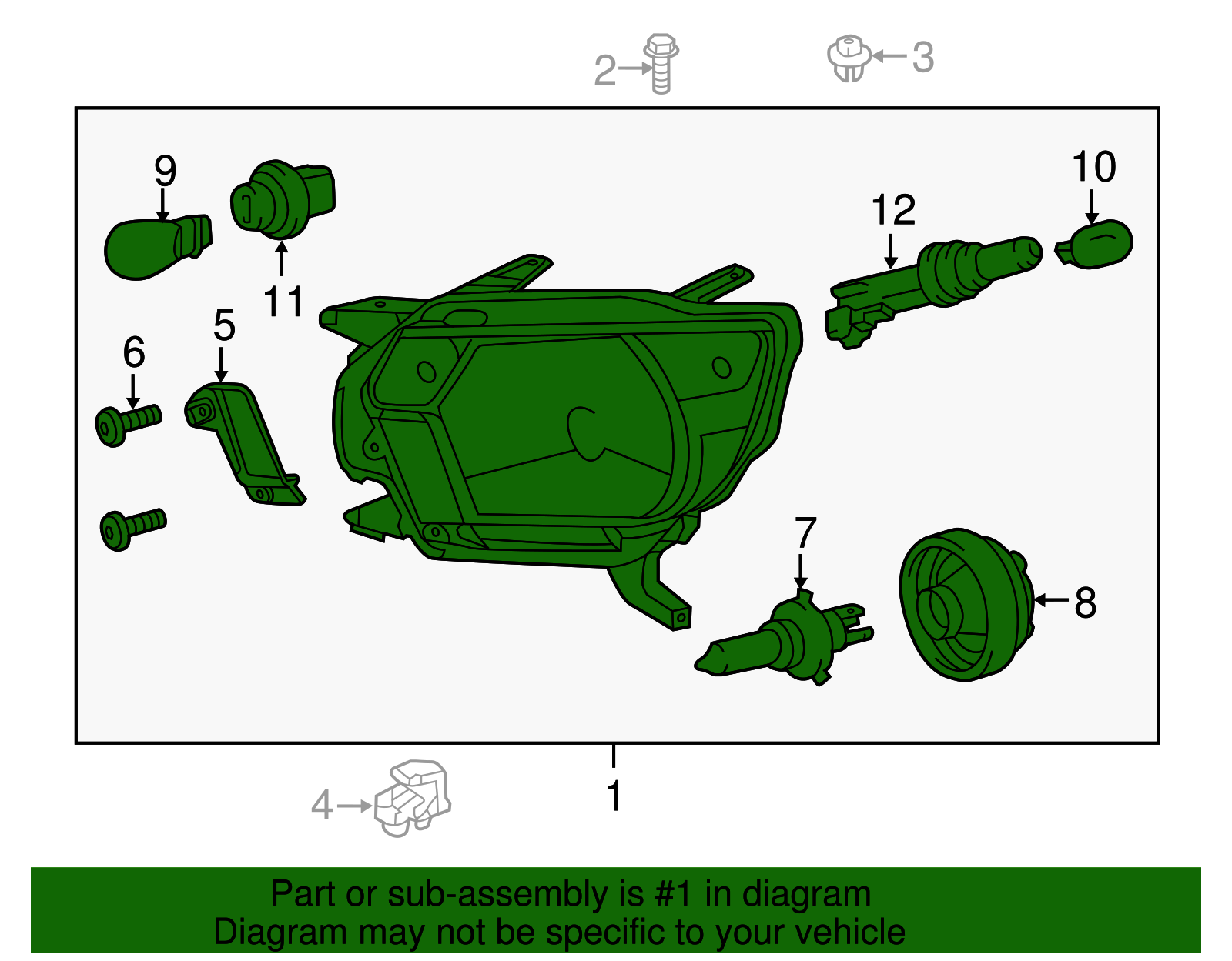 81110-04181 - Headlamp Assembly - 2012-2015 Toyota Tacoma | Toyota ...
