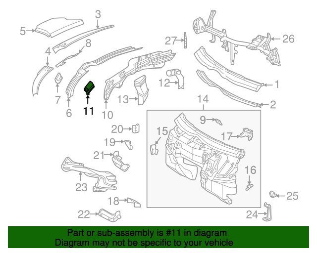 202-831-03-98 - Duct Assembly Seal Strip 1994-2003 Mercedes-Benz ...