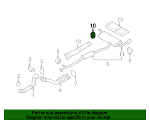 2008-2019 Nissan Muffler & Pipe Mount 20651-JM00A | TascaParts.com