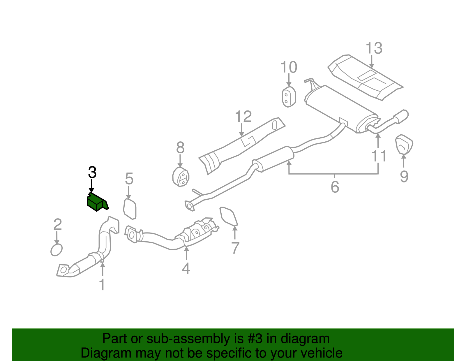 2007-2021 Nissan Front Pipe Mount 20651-JG30A | OEM Parts Online