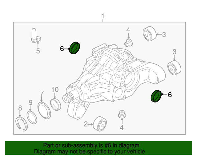 0AA-409-189-H - Side Seal 2011-2015 Audi Q7 | Audi OEM Parts