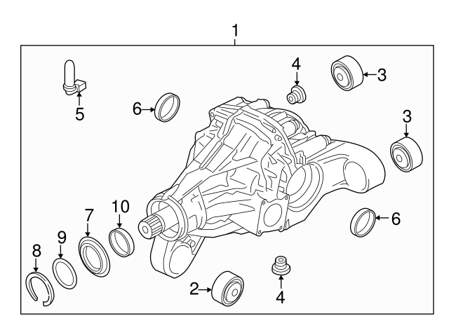 0AA-409-189-C - Seal 2011-2015 Audi Q7 | Audi OEM Parts