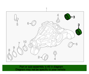 7P0-525-337-E - Rear Mount 2011-2015 Audi Q7 | Audi OEM Parts