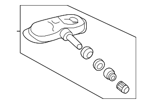 2007-2017 Toyota Tundra Tire Pressure Monitoring System Sensor 42607 ...
