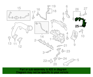 28235-2B800 - Turbocharger Coolant Line 2017-2020 Hyundai ...