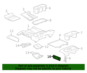 2019-2023 GM Console Bracket 84505563 GM | GMPartsDirect.com