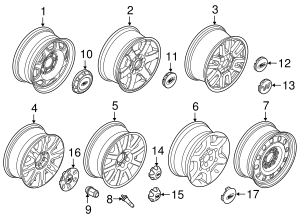 Ford Dealership 2015-2017 Ford Expedition Wheel, Alloy FL1Z-1007-F ...