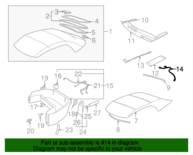Genuine Harness for 2000-2003 Saab 9-3 | Part# 30584249 | Over 30% Off ...