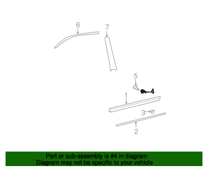 2002-2017 Hyundai Body Side Molding Clip 87756-3D000 | OEM Parts Online