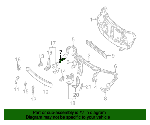 209-620-06-34 - Mount Frame Support 2003-2009 Mercedes-Benz ...