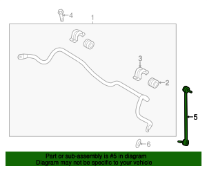 2013-2019 Hyundai Stabilizer Link 54830-2W000 | OEM Parts Online