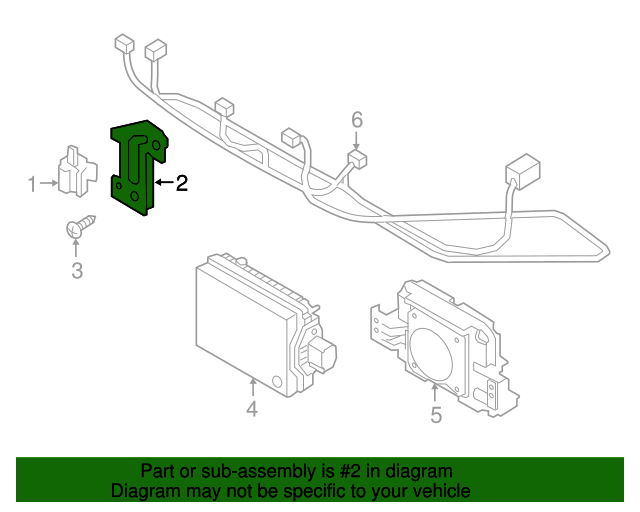 2016-2019 Hyundai Sonata Air Temp Sensor Bracket 97281-E6000 | QuirkParts