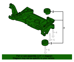 3C0-199-313-BB - Engine Cradle 2015-2018 Audi | Audi OEM Parts