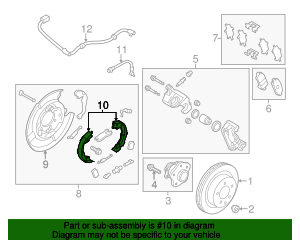 2013-2024 Nissan LEAF Park Brake Shoes D4060-3NF0A | Ziegler Nissan of ...