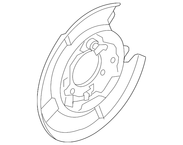 2013-2024 Nissan LEAF Backing Plate - Passenger Side (RH) 44020-3NF0A ...