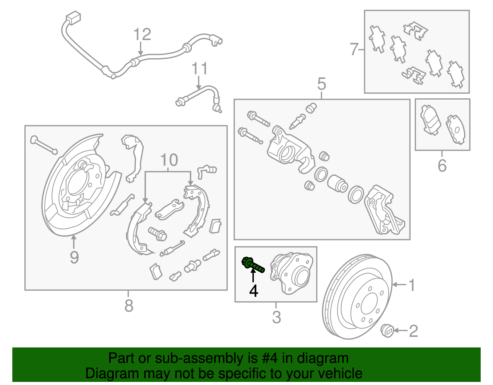 2018-2025 Nissan Hub Assembly Mount Bolt 43083-3NF0B | Ziegler Nissan ...