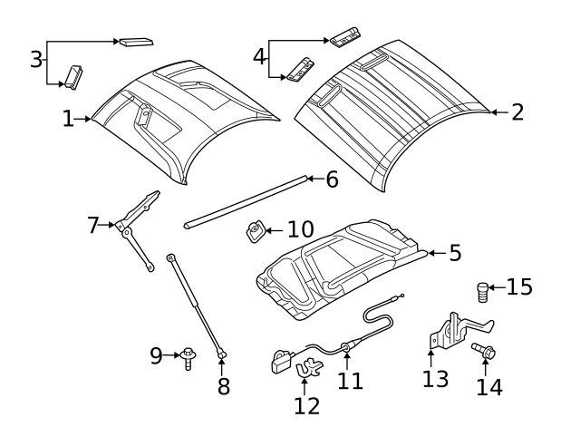 Hood 68502581AB | Canada Mopar Parts
