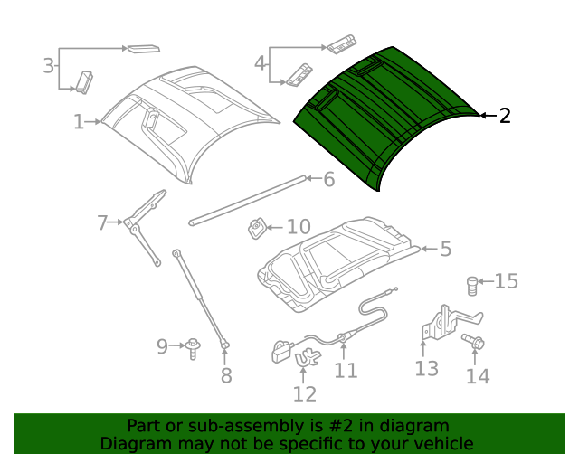 Hood 68502581AB | Canada Mopar Parts