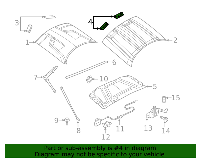 2019 Dodge Challenger Scoop - Passenger Side (RH) 68378080AD ...